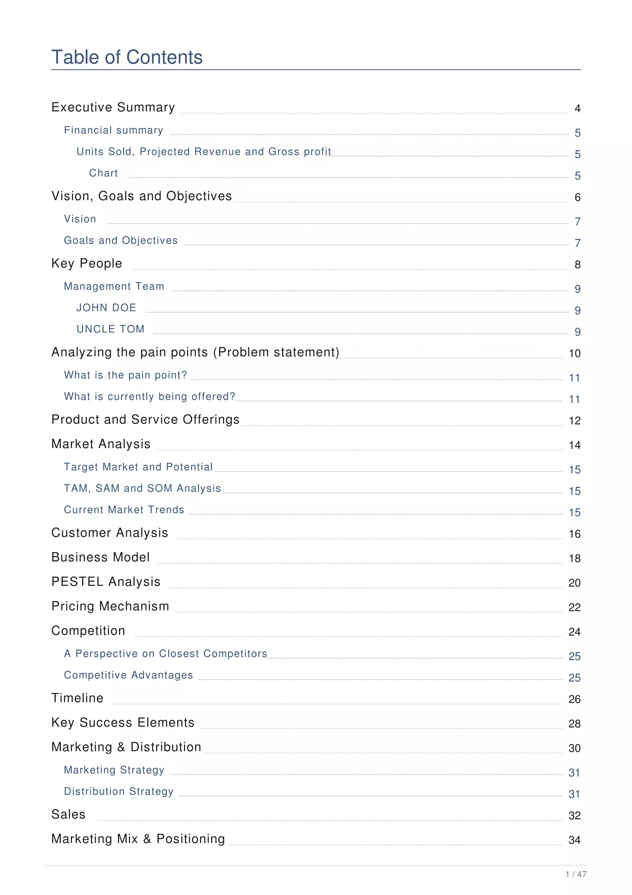 Business Plan Example | PDF