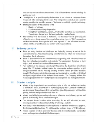 Business plan of a software house | PDF