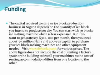 Business plan-on-ice-block-making-business-in-nigeria | PPTX