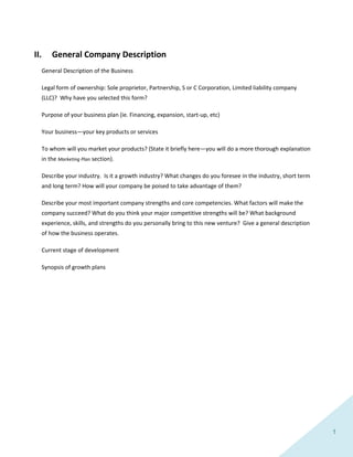 Business plan-template | PDF