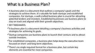 Short but Descriptive Grade 10 Business Plan | PPTX