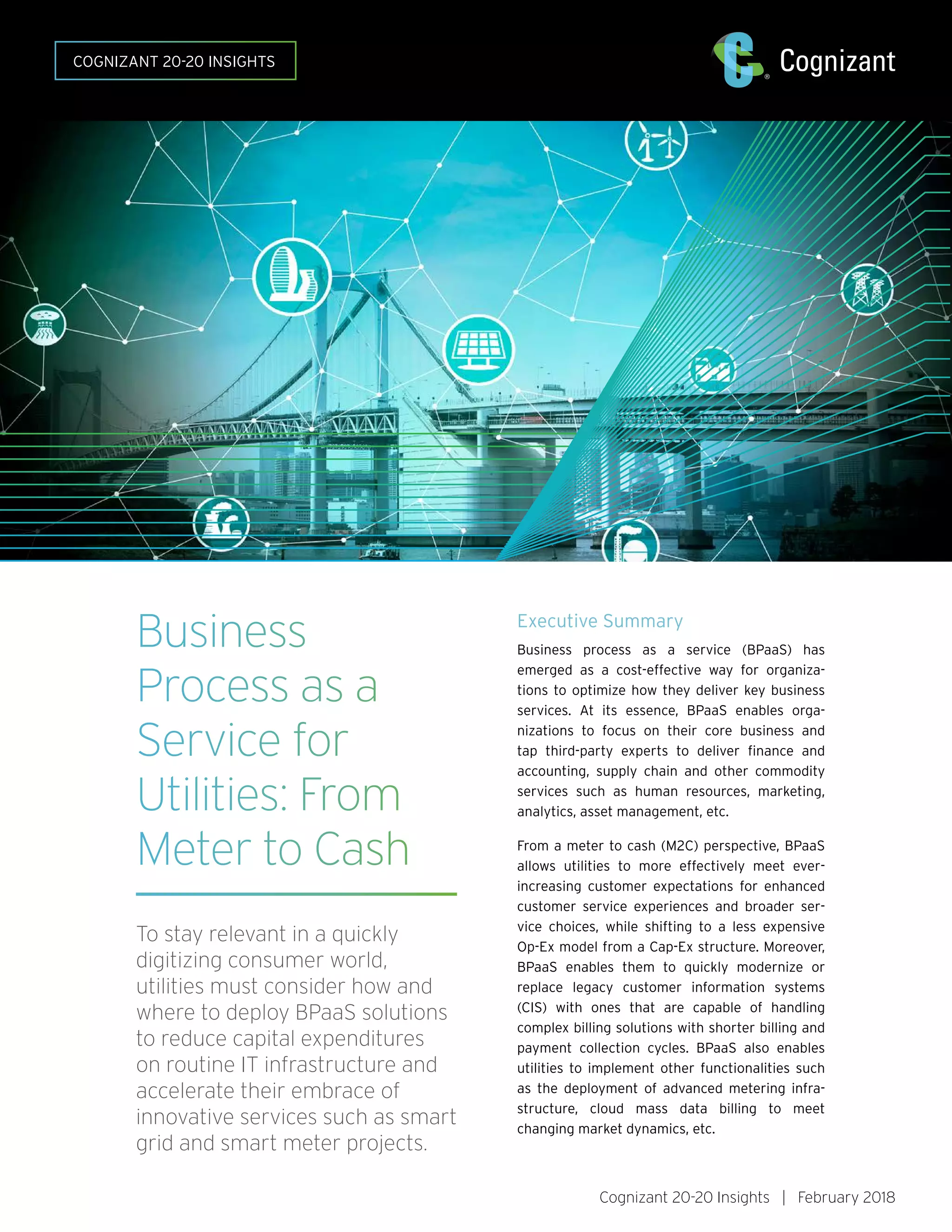 Business Process as a Service for Utilities: From Meter to Cash | PDF