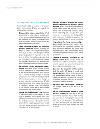 Business Process as a Service for Utilities: From Meter to Cash | PDF