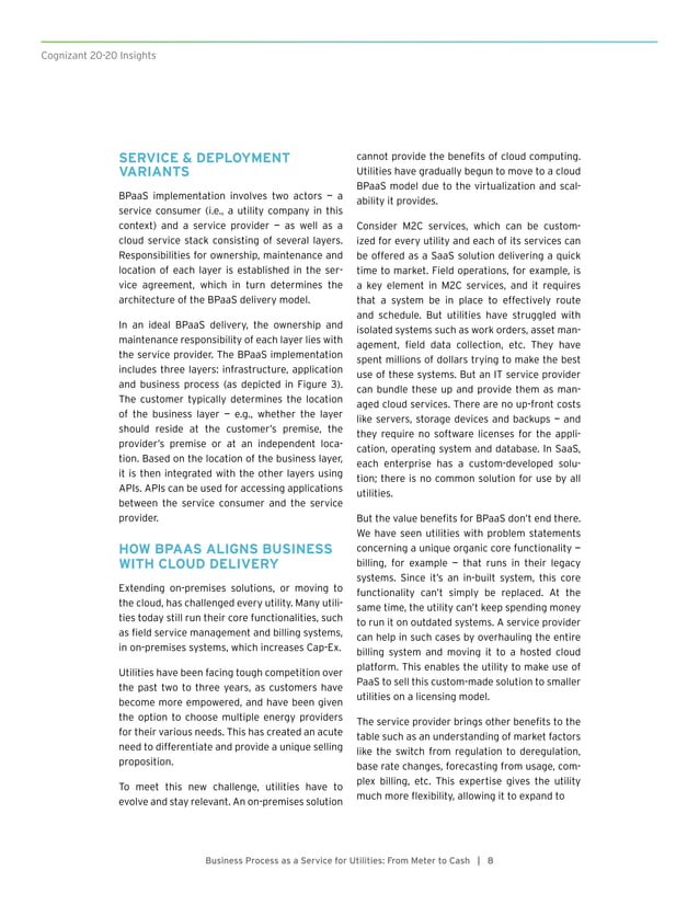 Business Process as a Service for Utilities: From Meter to Cash | PDF ...