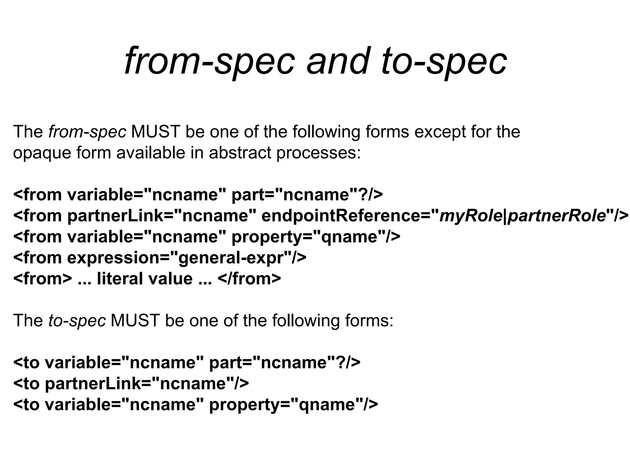 Business Process Execution Language | PPT | Web Development | Internet