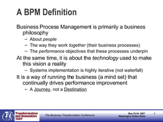 Business Process Modeling Notation: A Foundation for Process ...