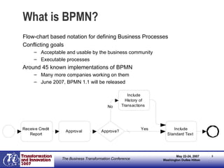 Business Process Modeling Notation: A Foundation for Process ...