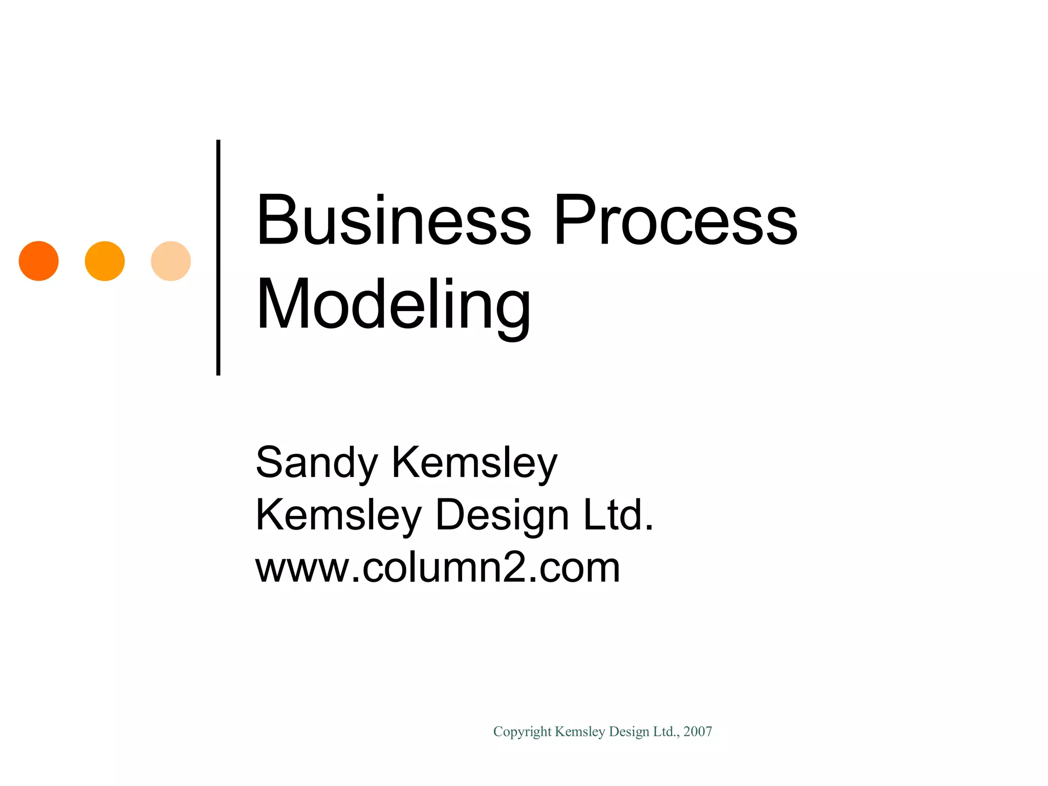 Business Process Modeling | PPT