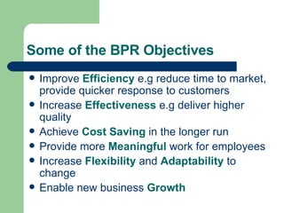 BPR- An Introduction | PPT | Business Administration | Business