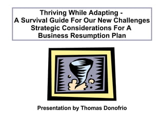 Business Resumption Planning | PPT
