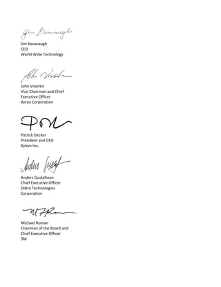 Statement on the Purpose of a Corporation. Business Roundtable | PDF