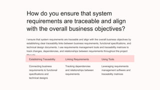 Business Systems Analyst Interview Questions and Answers | PPTX