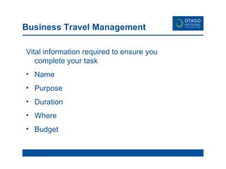 Business Travel Management | PPT