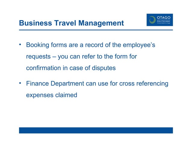 Business Travel Management | PPT