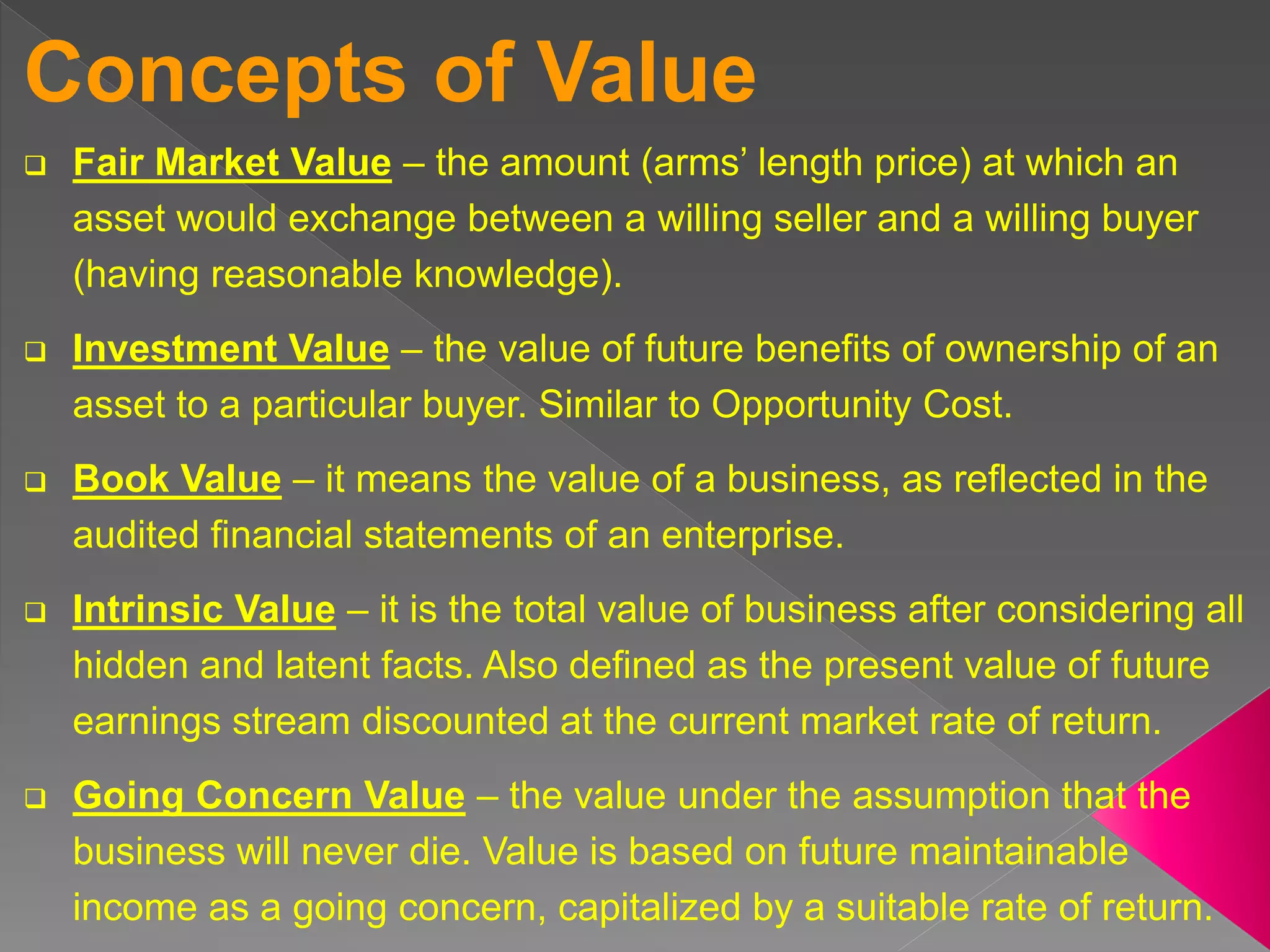 Business valuation | PPSX