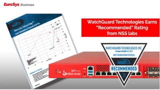 WatchGuard Firewall & Network Security | PPT
