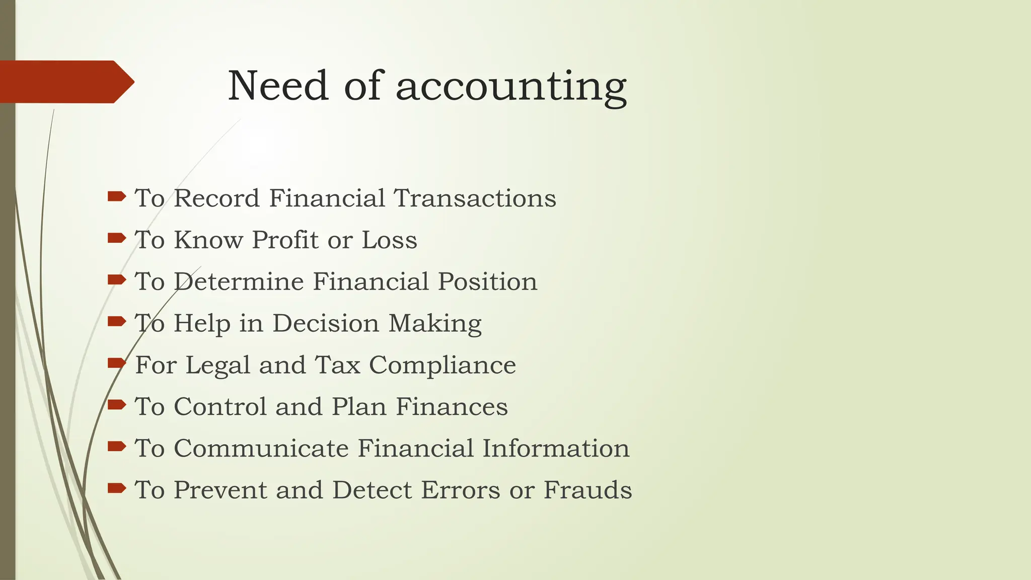 BUSINESS ACCOUNTING INTRODUCTION NEES & IMPORTANCE | PPTX