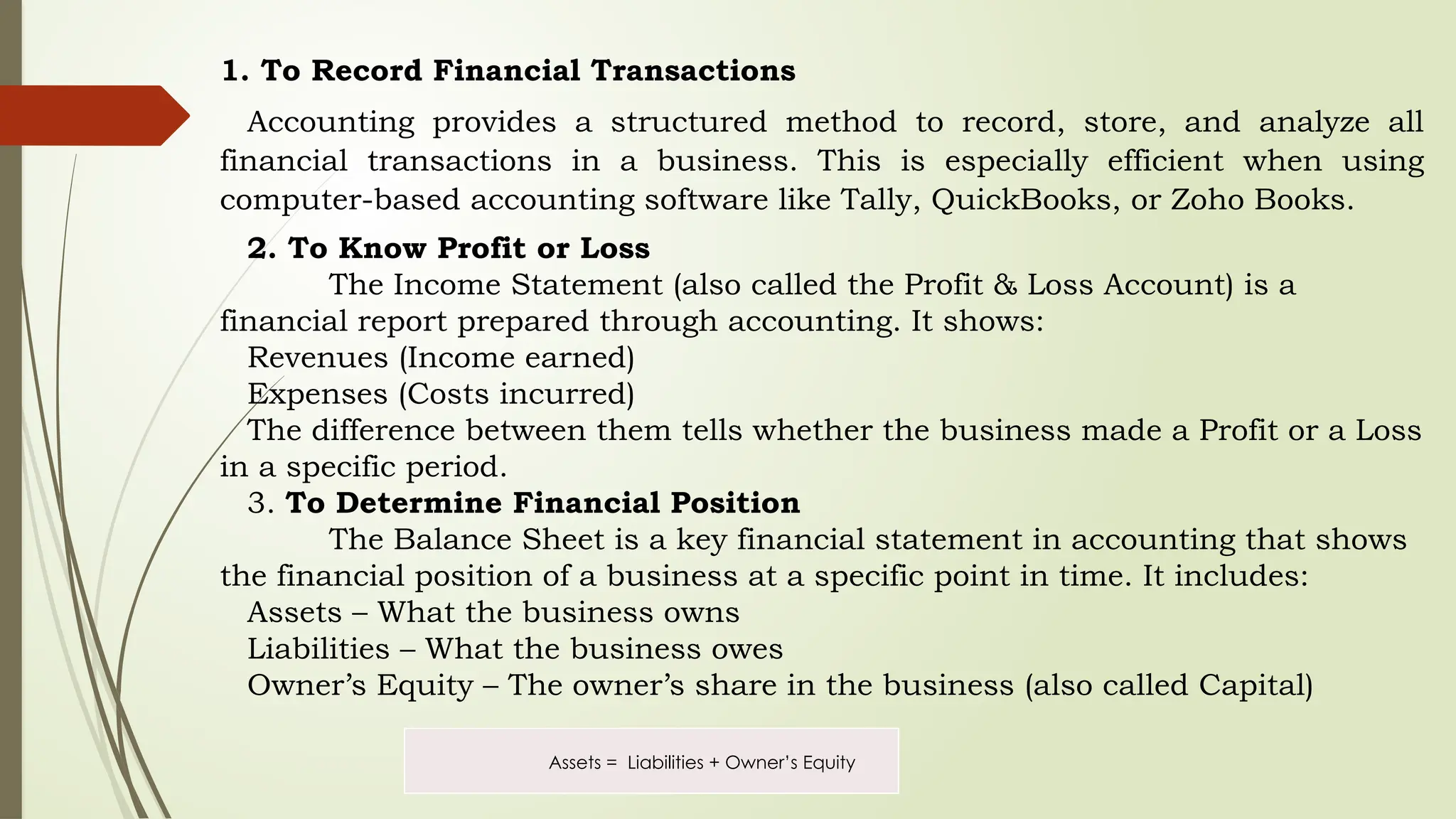 BUSINESS ACCOUNTING INTRODUCTION NEES & IMPORTANCE | PPTX