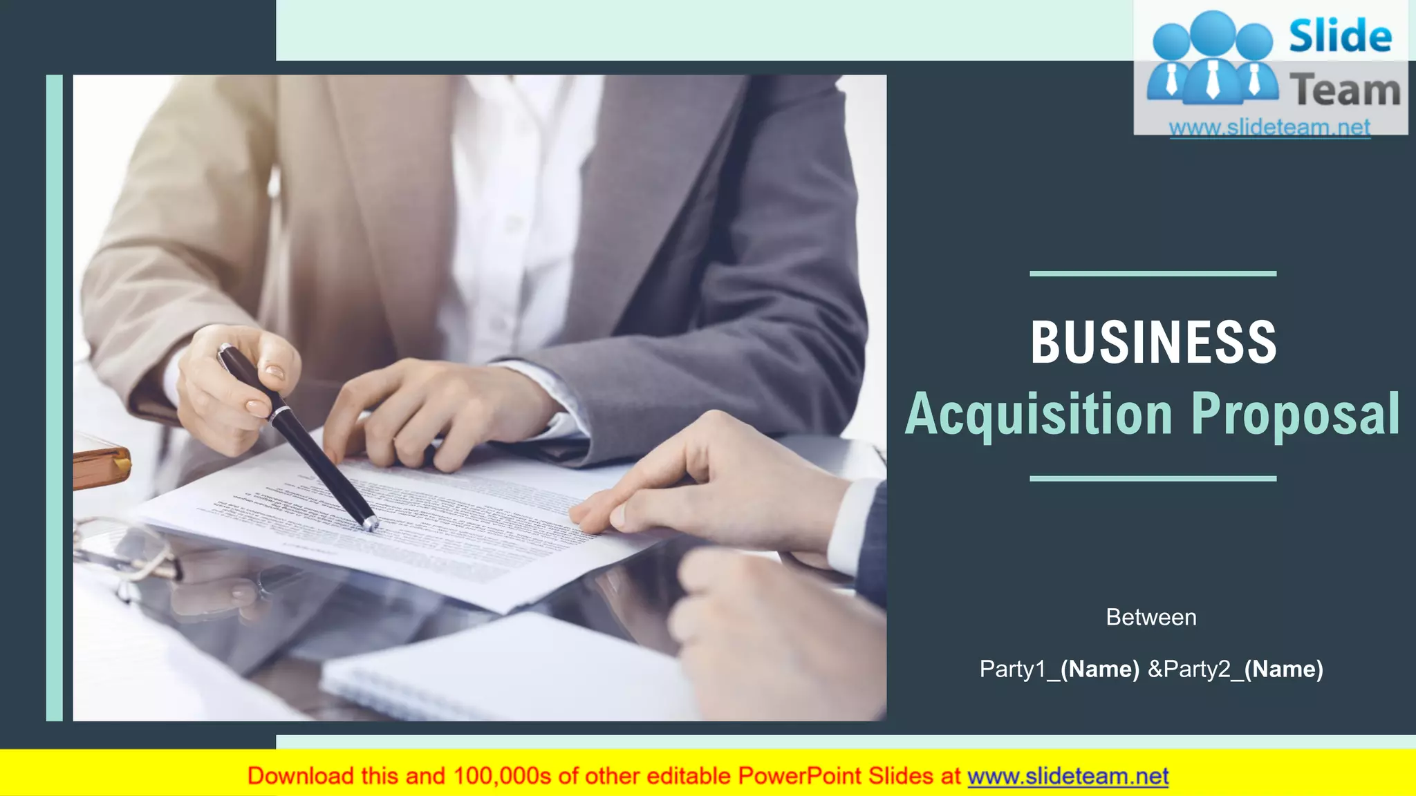 Business Acquisition Proposal | PPT