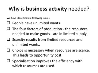 Business activity | PPTX