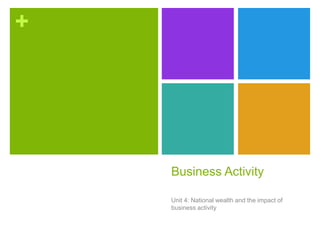 Business activity unit_4 | PPTX