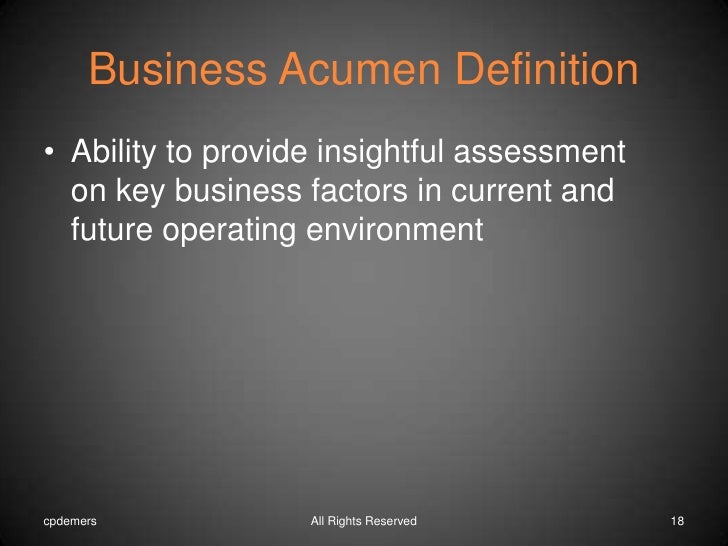 Business Acumen For Hr Long