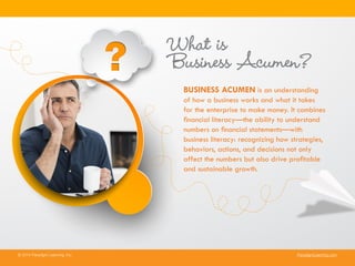 The Importance of Business Acumen: One Manager's Journey | PDF