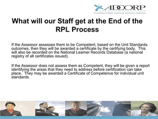 RPL Learnership Presentation | PPT