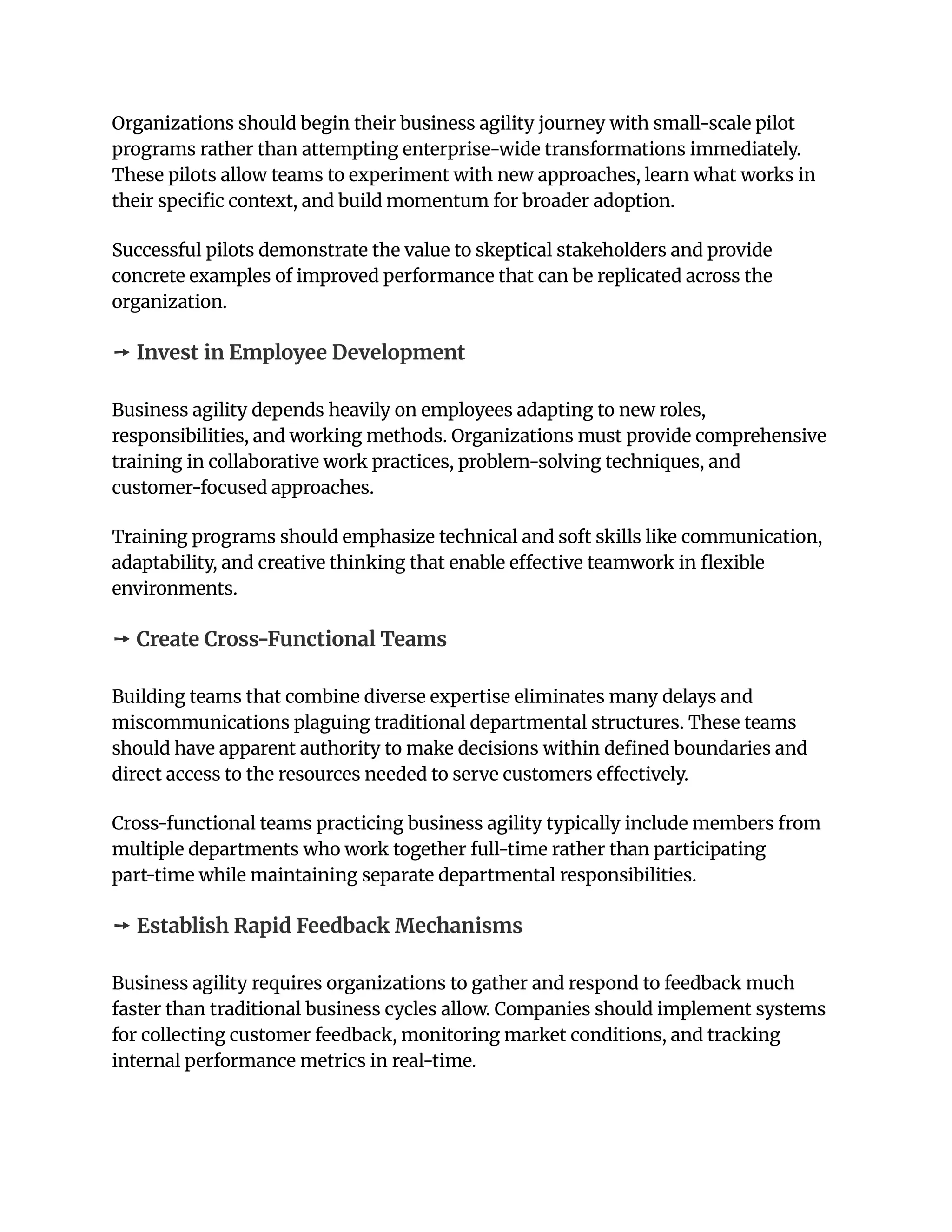 Business Agility Principles That Separate Flexible Firms From Rigid ...