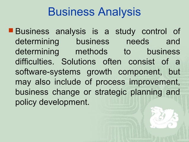 Business analysis | Gabrielle Rusignuolo | PPT