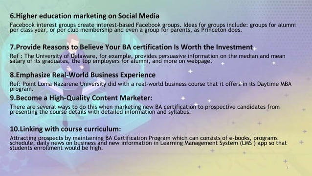 MBA Presentation | PPTX