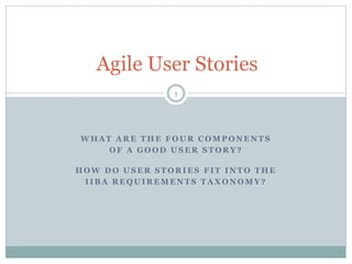 Agile User Stories | PPT