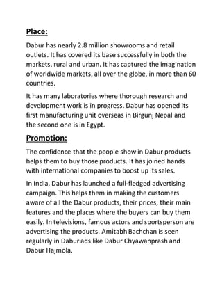Dabur India project | DOCX
