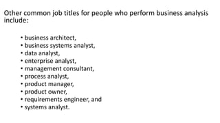 Business analysis key concepts | PPTX
