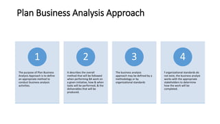 Business analysis planning and monitoring | PPTX