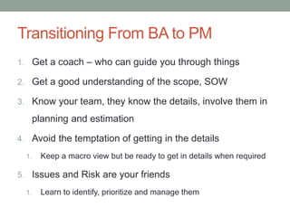 Business analysis & project management | PPTX