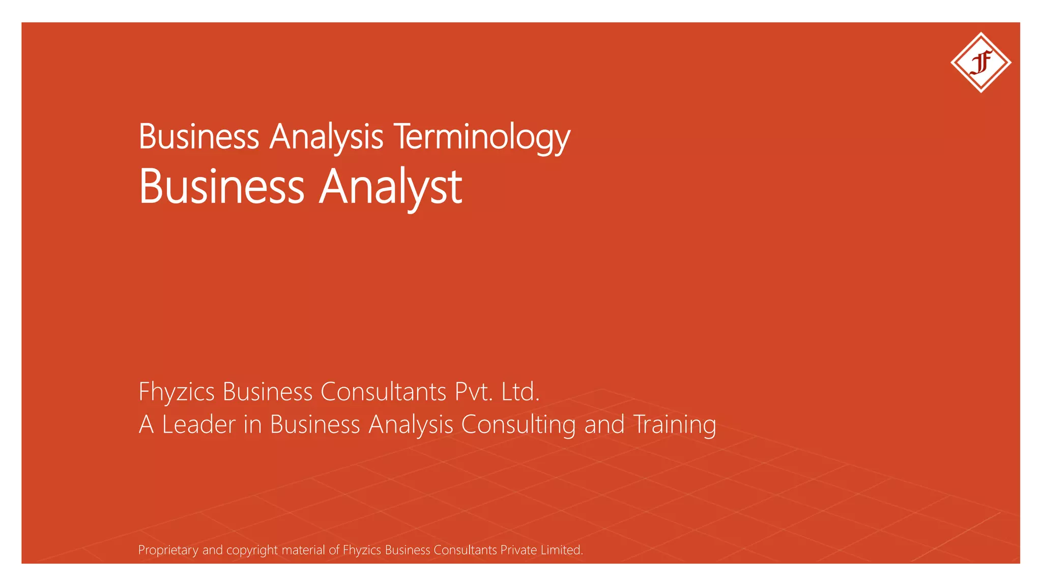 Business Analysis Terminology - Business Analyst.pdf