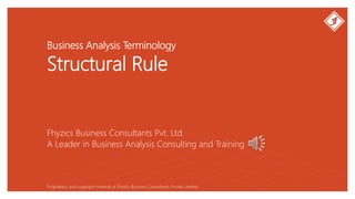 Business Analysis Terminology - Structural Rule.pdf