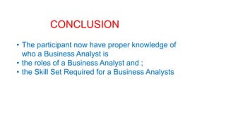 Business analyst | PPTX