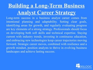 Business Analyst Career Path Entry to Leadership.pptx