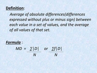 MEAN DEVIATION VTU | PPT