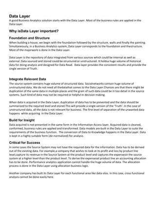 Business analytics | DOCX