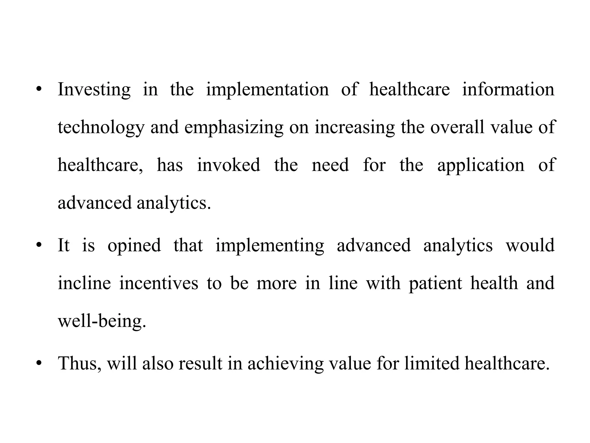 Business analytics and Healthcare | PPTX