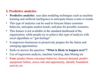 Business Analytics, Types of Business Analytics | PPT