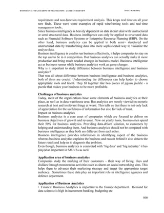 BUSINESS ANALYTICS, BACKBONE OF ORGANIZATIONS - A LITERATURE REVIEW.pdf