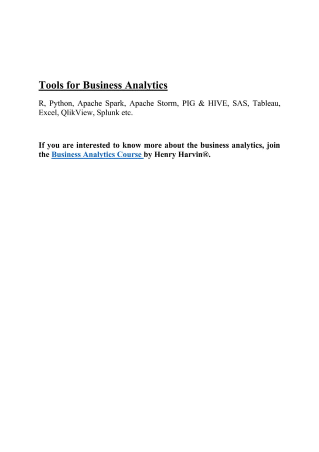 Business Analytics Course Pdf 6205
