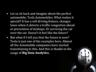 Business analytics in the automobile sector | PPTX
