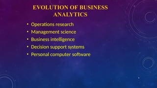 Introduction to Business Analytics.pptxx | PPTX