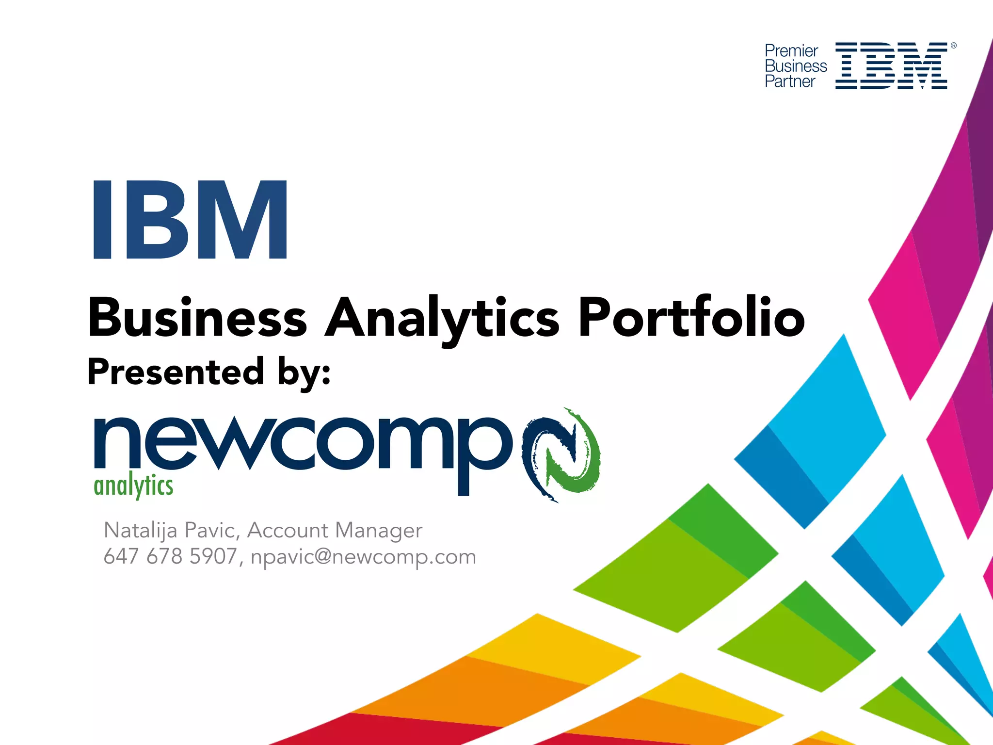 IBM's Business Analytics Portfolio for Training Purposes | PPT