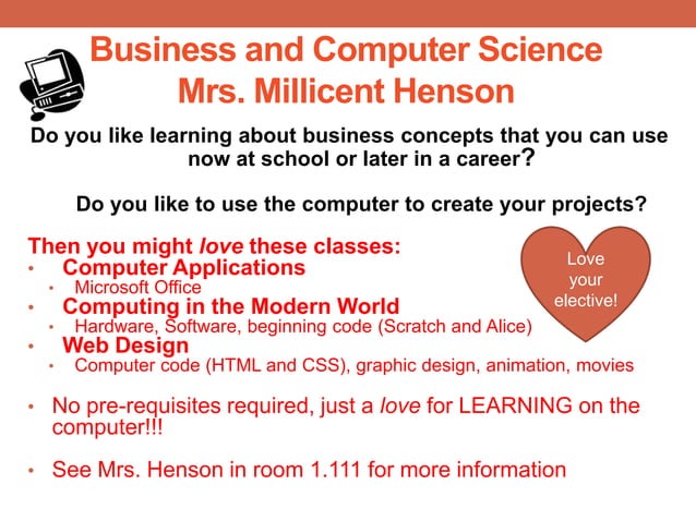 Business and computer science | PPTX